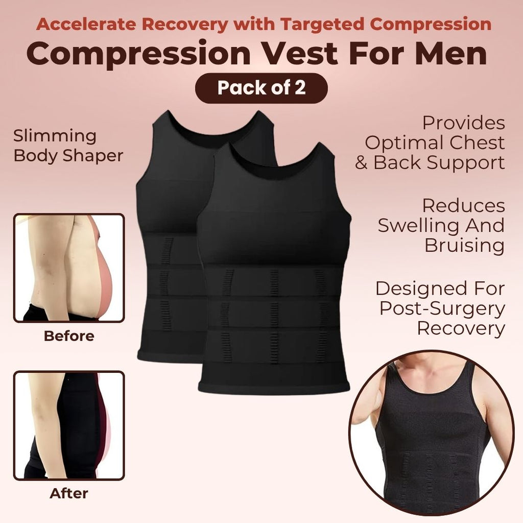 Compression Vest For Men's Pack of 2 – Shaping India